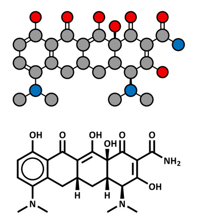 Vector of Minocycline antibiotic drug - ID:28862501 - Royalty Free ...