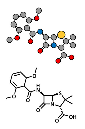 Vector of Meticillin antibiotic drug - ID:28862922 - Royalty Free Image ...