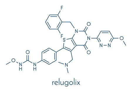 Vector of Relugolix drug molecule - ID:1-149287720 - Royalty Free Image ...