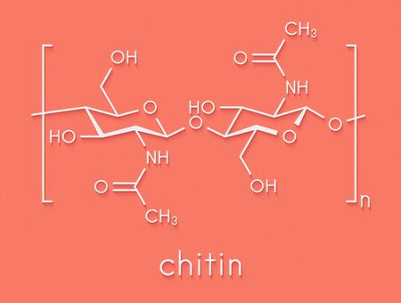 Photo of Chitin, chemical structure. - ID:1-149157071 - Royalty Free ...