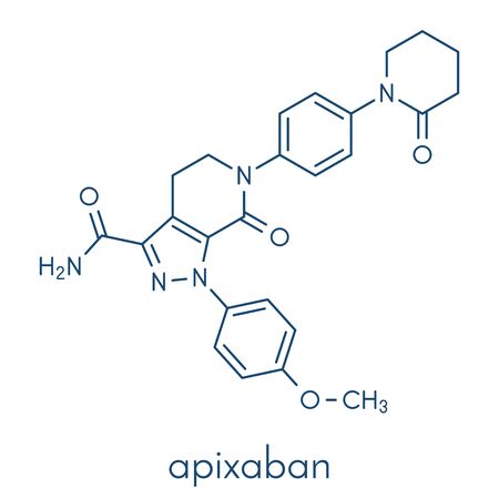 Vector of Apixaban anticoagulant drug - ID:1-149272967 - Royalty Free ...
