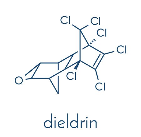 Vector of Dieldrin pesticide molecule. - ID:1-149274657 - Royalty Free ...