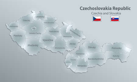 Vector of Czechia and Slovakia map, - ID:1-183039068 - Royalty Free ...