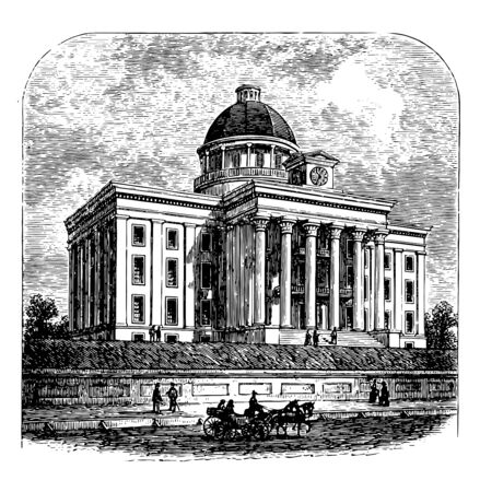 Vector of Alabama state capital five - ID:133044921 - Royalty Free ...