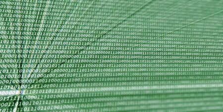 Colorful digital binary data digits and streaming binary code ...