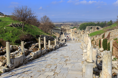 Photo of Curetes street in Ephesus, the - ID:70252091 - Royalty Free ...