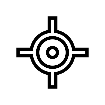 Transform Pivot Point Icon Vector/ Shoot Target Icon:: موقع تصميمي