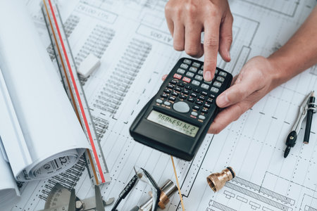 Engineering working with drawings inspection and press calculator on ...