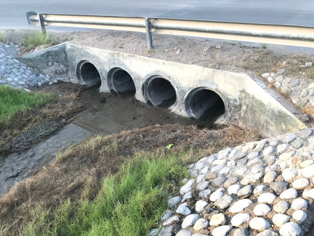 Photo of Concrete Pipe Road crossing - ID:1-148565115 - Royalty Free ...