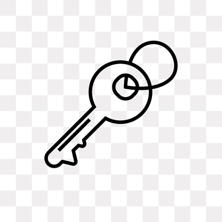 tiny key vector icon isolated on transparent background, tiny key logo ...