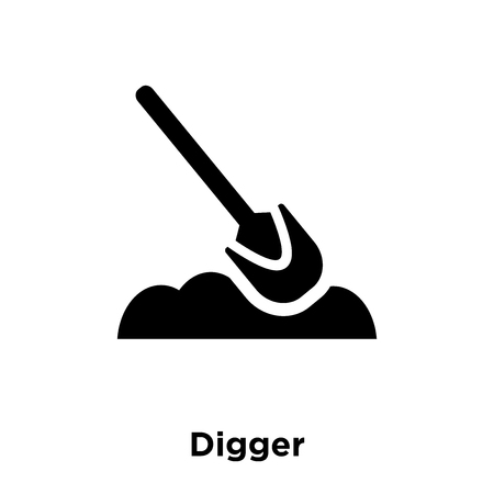 Vector of Digger icon vector isolated on - ID:111425109 - Royalty Free ...