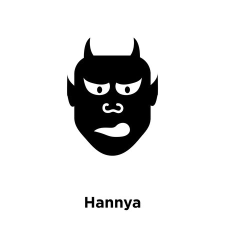 Vector of Hannya icon vector isolated on - ID:1-111615830 - Royalty ...