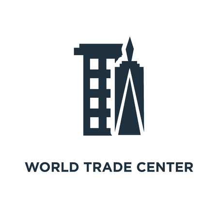 Vector of World trade center icon. Black - ID:1-112280140 - Royalty ...
