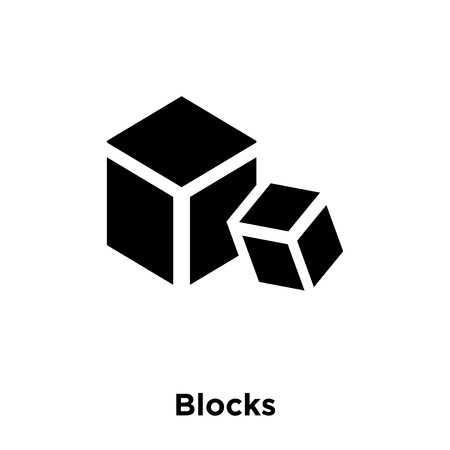 Vector of Blocks icon vector isolated on - ID:112627052 - Royalty Free ...