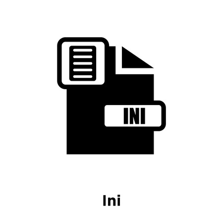 Vector of Ini icon vector isolated on - ID:1-112685840 - Royalty Free ...