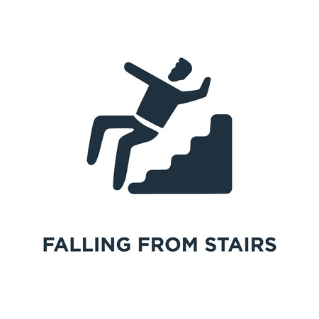 Vector of Falling from stairs icon. - ID:112685853 - Royalty Free Image ...
