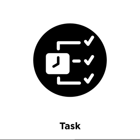 Photo of Task icon vector isolated on - ID:112747111 - Royalty Free ...