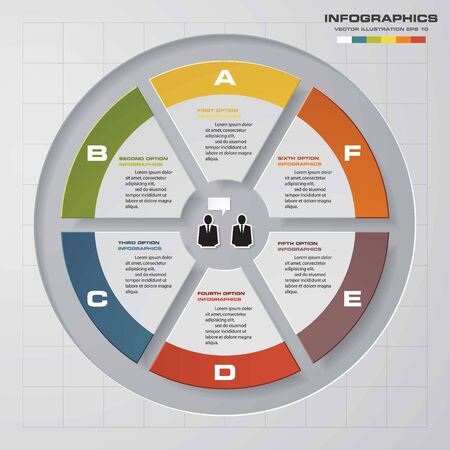 Vector of Simple&Editable 6 Steps chart - ID:1-60314511 - Royalty Free ...