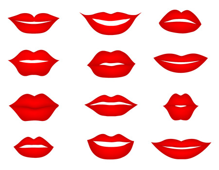 Big Red Lips Template | Lipstutorial.org