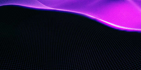 mesh wave structure curve background purple and blue gradient macro ...
