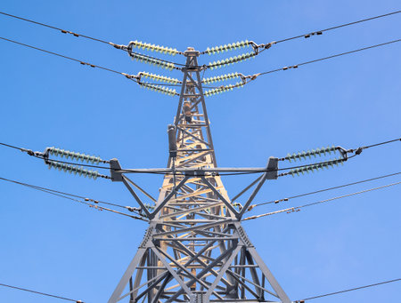 Photo of Electric support, illuminated - ID:1-160332050 - Royalty Free ...