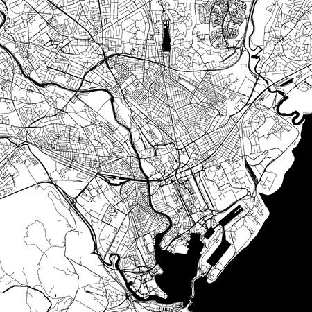 Vector of Cardiff downtown Map with many - ID:1-95517150 - Royalty Free ...