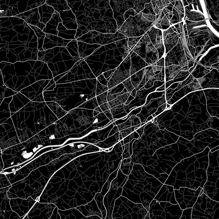 Vector of Area map of Traun, Austria. - ID:1-114991031 - Royalty Free ...