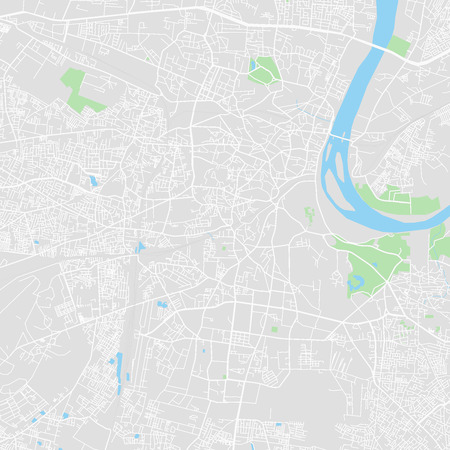 Vector of Downtown vector map of Agra, - ID:124605379 - Royalty Free ...