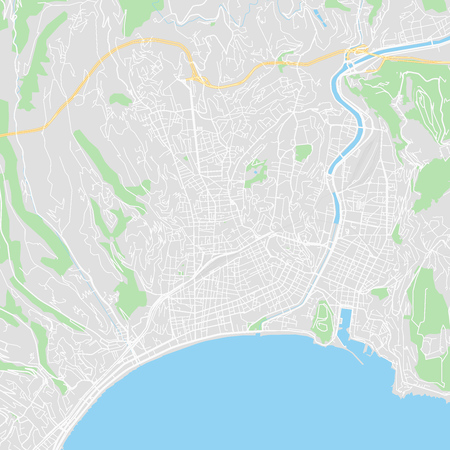 Vector of Downtown vector map of Nice, - ID:1-124605444 - Royalty Free ...