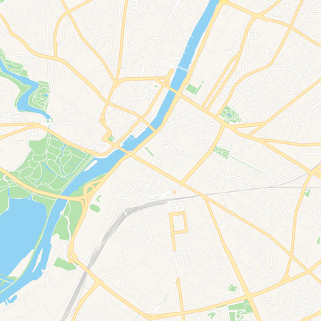 Vector of Printable map of Angers, - ID:1-123855183 - Royalty Free ...