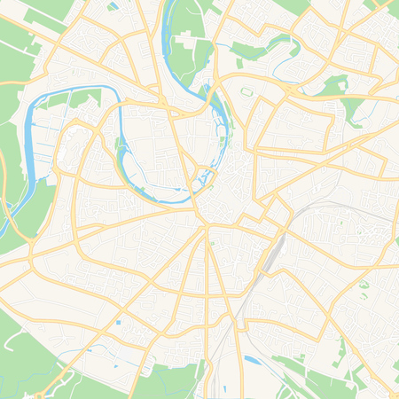 Vecteur de Printable map of Niort, France - ID:123593423 - image libre ...