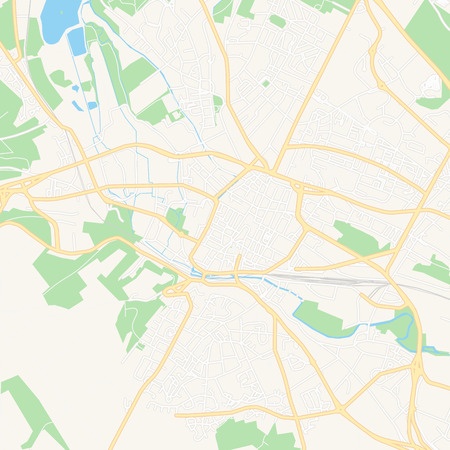 Vector of Printable map of Beauvais, - ID:1-123593432 - Royalty Free ...