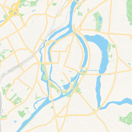 Vector of Printable map of Lubeck, - ID:1-123528084 - Royalty Free ...