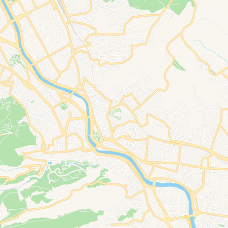 Vector of Printable map of Tbilisi, - ID:1-120799621 - Royalty Free ...