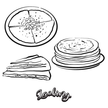 Vector of Laobing food sketch separated - ID:1-139459302 - Royalty Free ...