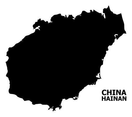 Vecteur de Vector Map of Hainan Island - ID:120349146 - image libre de ...