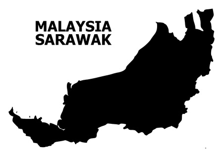Vector of Vector Map of Sarawak with - ID:1-120491140 - Royalty Free ...