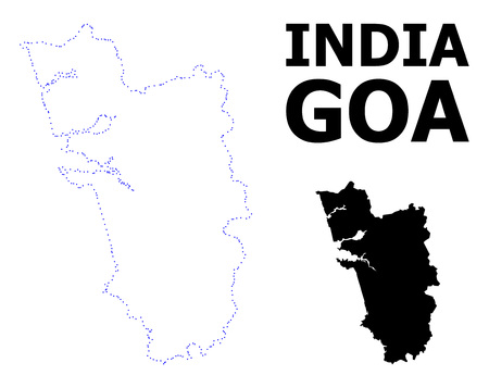 Vector of Vector contour Map of Goa - ID:1-123967175 - Royalty Free ...