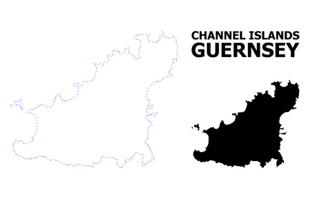 Vector of Vector contour Map of Guernsey - ID:1-123967195 - Royalty ...