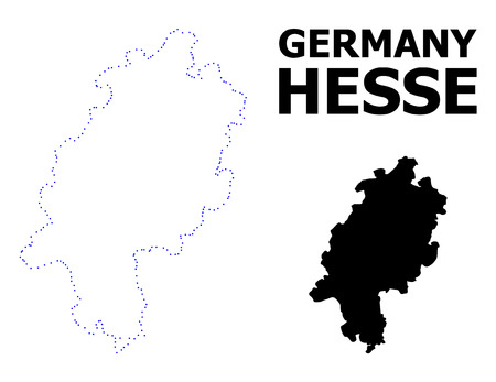 Vector of Vector contour Map of Hesse - ID:1-123967209 - Royalty Free ...