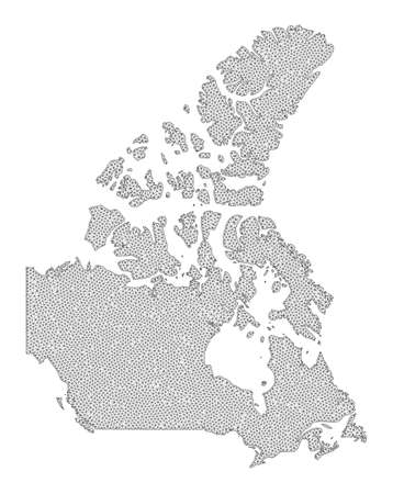 Photo of Polygonal mesh map of Canada - ID:1-163157070 - Royalty Free ...