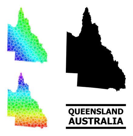 Vector of Spectral gradient star collage - ID:1-181302456 - Royalty ...