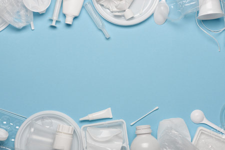 Photo of Single-use plastics. Plastic - ID:1-122268608 - Royalty Free ...