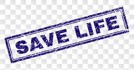 Vector of SAVE LIFE stamp seal imprint - ID:127557325 - Royalty Free ...