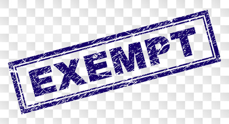 Vector of EXEMPT stamp seal print with - ID:126043891 - Royalty Free ...