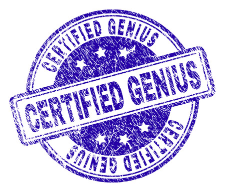 Vector of CERTIFIED GENIUS stamp seal - ID:125487727 - Royalty Free ...