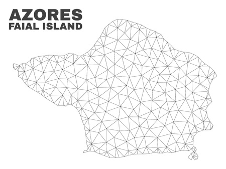 Vector of Abstract Faial Island map - ID:1-116726492 - Royalty Free ...