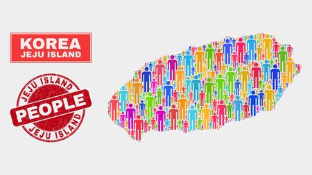 Vector of Demographic Jeju Island map - ID:1-126317851 - Royalty Free ...