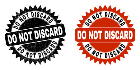 Vector of Black rosette DO NOT DISCARD - ID:1-161146369 - Royalty Free ...