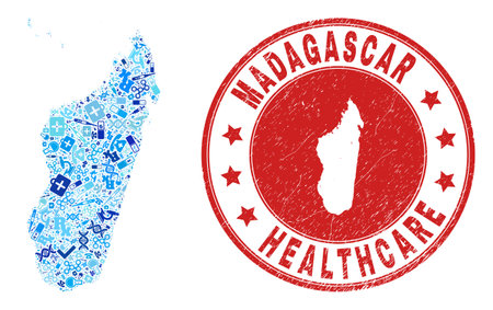 Vector of Vector mosaic Madagascar - ID:1-161275274 - Royalty Free ...